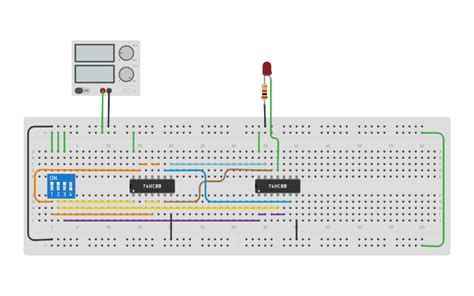 circuit design function using nand gate tinkercad