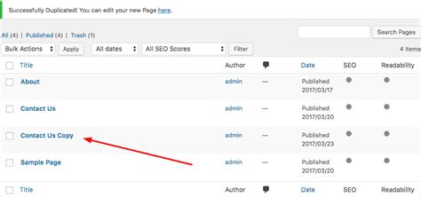 how to make wordpress duplicate page or post with a single click