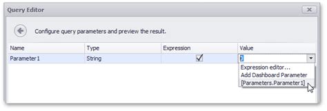 passing parameter values devexpress end user documentation