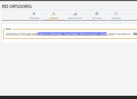 connect to redis server on objectrocket using wsl objectrocket