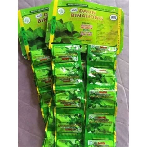 Jual Daun Binahong Kapsul Asam Urat And Pegal Linu Shopee Indonesia