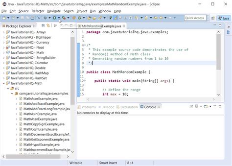 java math random method example