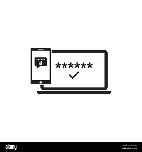 Two Step Verification Concept Design Vector Illustration Stock Vector