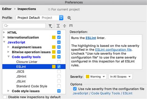 eslint help intellij idea