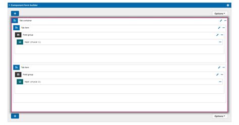tab container form element acquia cohesion docs