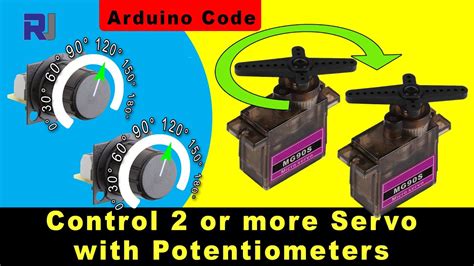 how to control 2 servo or more with potentiometers using arduino
