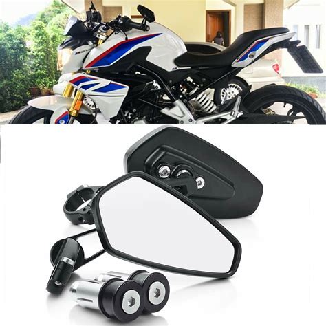 Motorcycle Bar End Mirrors Rear View Cnc Black Custom For Bmw S1000rr