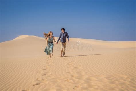Happy Couple Healthy Lifestyle Affectionate Outdoors In Nature During