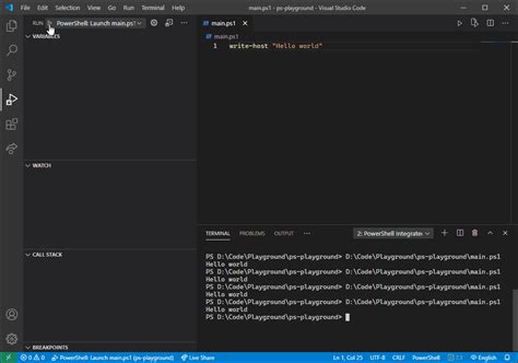 powershell debugging session crashes when debugging ends · issue 3163
