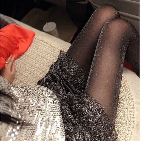 New Women Sexy Tights Shiny Pantyhose Glitter Stockings Womens Etsy