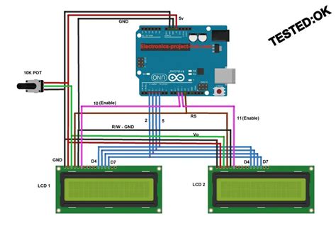 Wiring The Cable Lcd Arduino Wiring Diagram
