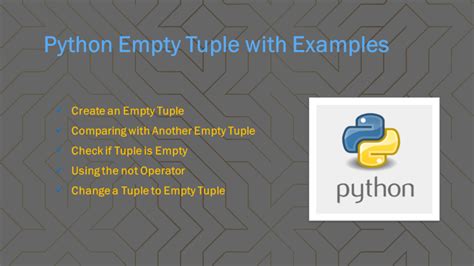 python empty tuple with examples spark by {examples}