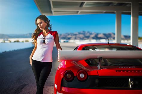 Fondos De Pantalla Mujer Modelo Vehículo Mujeres Con Coches Coche