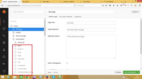 how to enble the pages using umbraco and getting started our