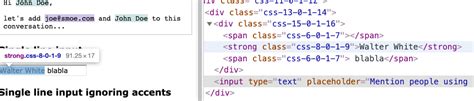 javascript how to implement user mentions in react chat