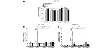 Effect Of The H 2 S Donor Nash On Cbs Cse And Mpst Mrna In Human Asm