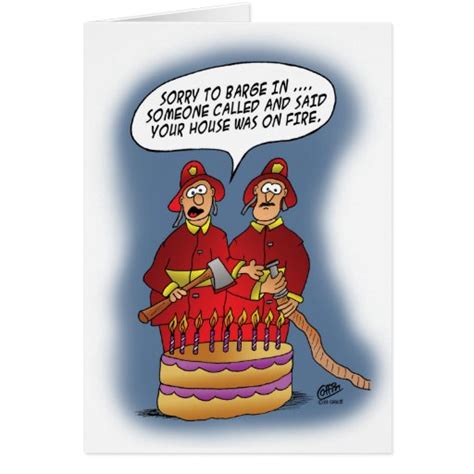 Cartes Danniversaire Drôles Alarme Dincendie Zazzle