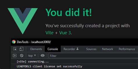 add references and set a license vue js leadtools sdk tutorials help