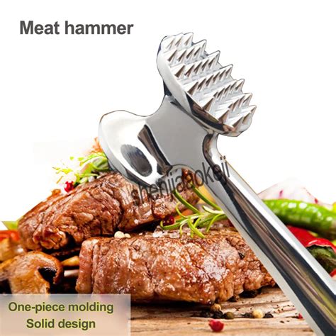 Household Steak Hammer Integrated Stainless Steel Beef Meat Hammer