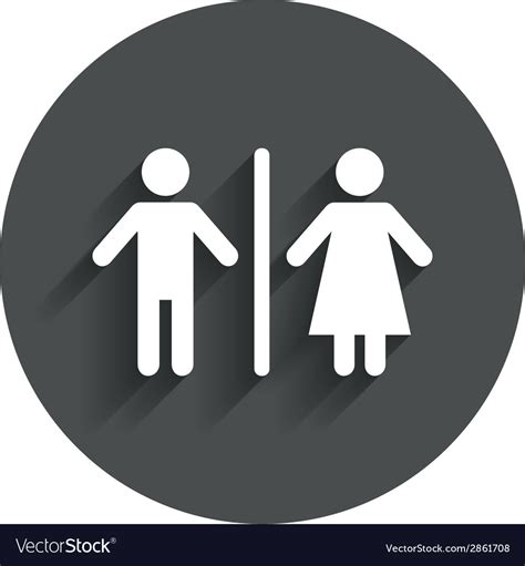 Wc Sign Icon Toilet Symbol Royalty Free Vector Image