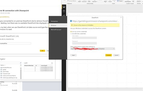solved connecting to sharepoint online list microsoft power bi community