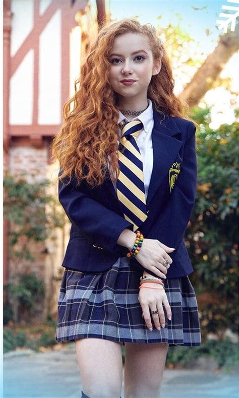 Francesca Capaldi Actress Model Cute Dress Outfits Red Haired