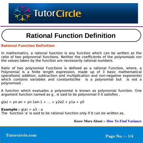 Rational Function Definition By Circle Team Issuu