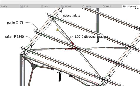 solved four diagonals middle gusset plate needs help autodesk