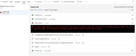 debugging errors on azure devops go coding