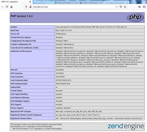 phpinfo file vps guides and tutorials