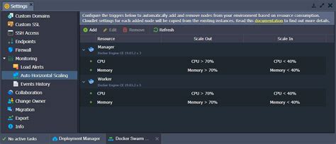 docker swarm auto clustering and scaling with paas power armor jelastic