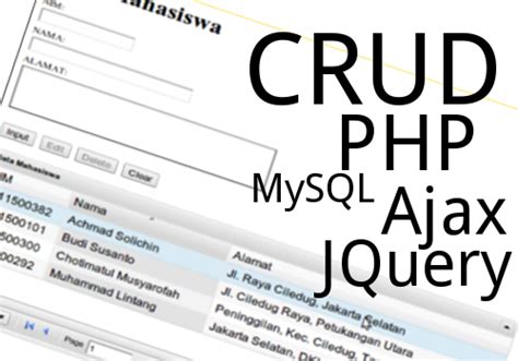 entri edit delete tampil dengan php dan ajax jquery