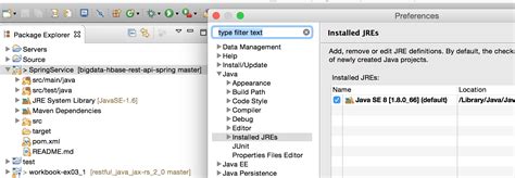 java eclipse default jre preference installed jre not