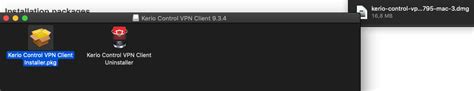 configuring kerio control vpn client in macos