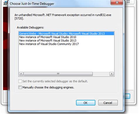 c wix setup error unhandled exception in rundll32 exe stack overflow