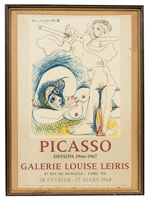 After Pablo Picasso Spanish 1881 1973 Exhibition Poster Picasso