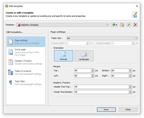 helpndoc s feature tour customize the style of docx and pdf documents