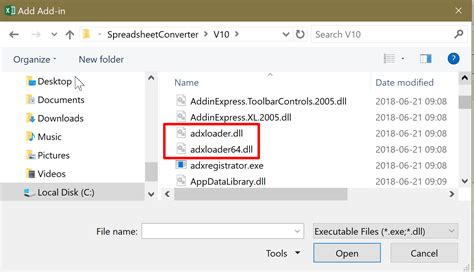 help add the add in to excel manually spreadsheetconverter