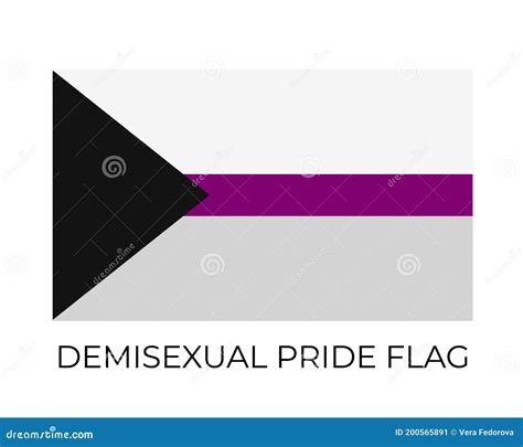Demisexual Pride Rainbow Flags Symbol Of Lgbt Community Vector Flag
