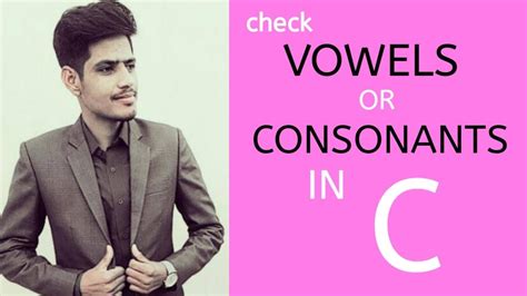 check vowel or consonants in c c program to check whether a character