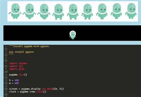 pygame animate a sprite python programming