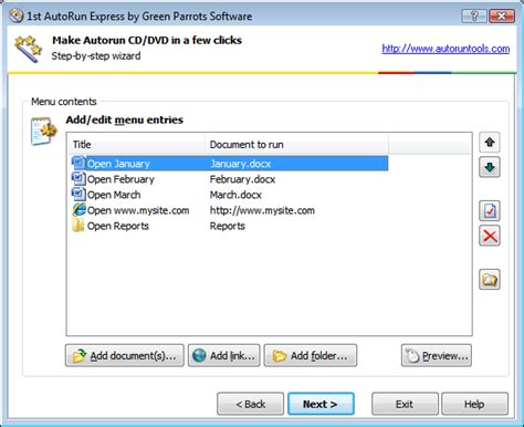 autorun any document doc html pdf ppt etc or create autorun menu for