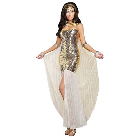 Fantasia Feminina Nefertiti Rainha Egipcia Festa Carnaval Halloween