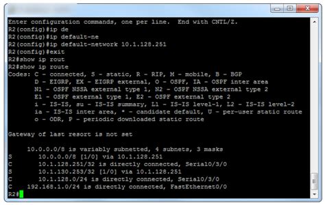 configuring default routes cisco routers spiceworks