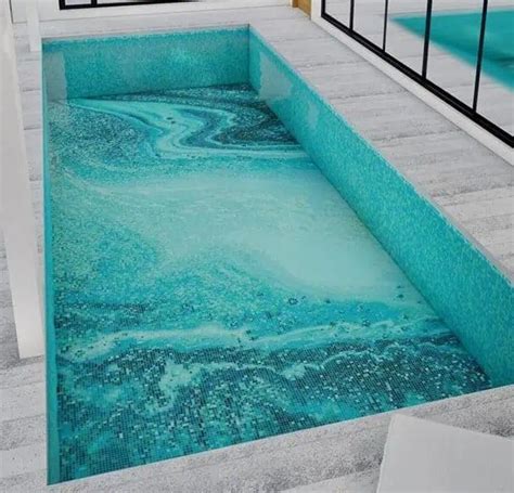 Infinity Scrolls Glass Pool Tile Mec Bespoke Luxury Mosaics