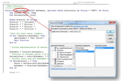 how to convert numbers to words access vba function