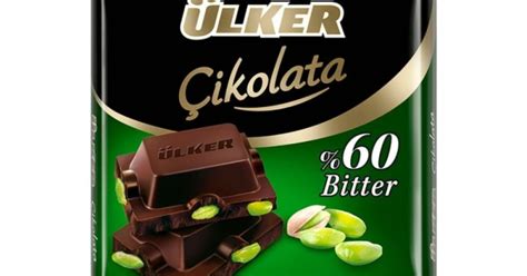 Ulker 65 Gr 60 Bitter Dark Chocolate With Pistachio Ülker 8690504157656