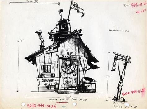 Technical Sketches For Disneys Mickey Mouse Club Illustrator Bruce