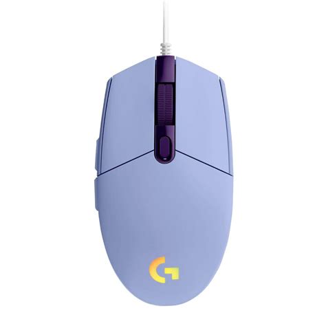 Mouse Gamer Logitech G203 Lightsync Lila Optico Usb 8000dpi Led