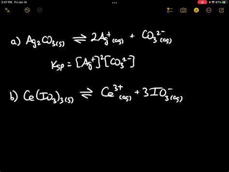 Solved Write Balanced Equations For The Dissolution Reactions And The